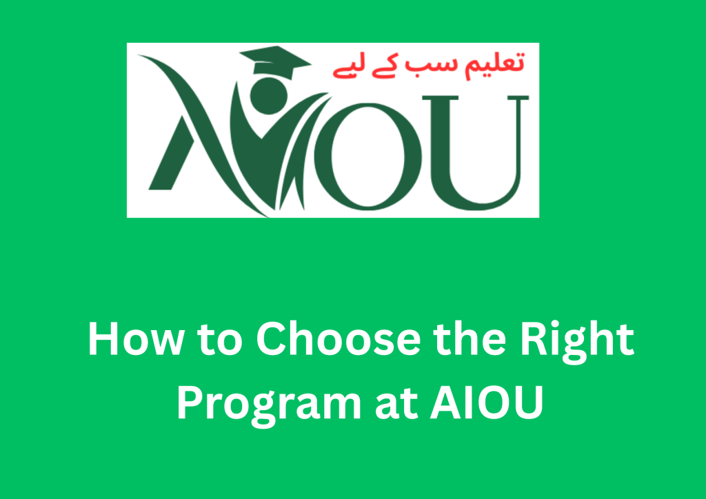 AIOU Enrollment for Continue Students
